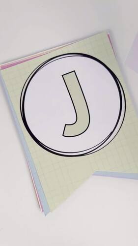 Alphabet Bunting | Gentle Decor by Mrs Edgar | TPT