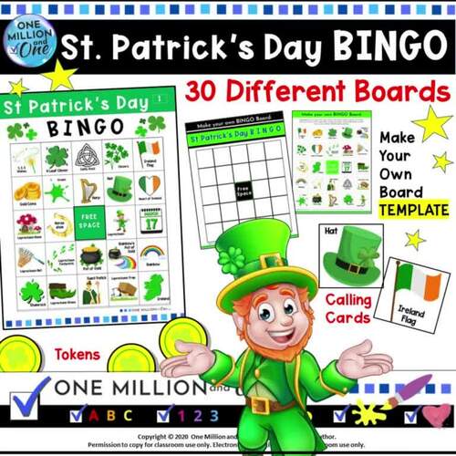 St. Patrick's Day Bundle | BINGO | Borders | Coloring Pages | March ...