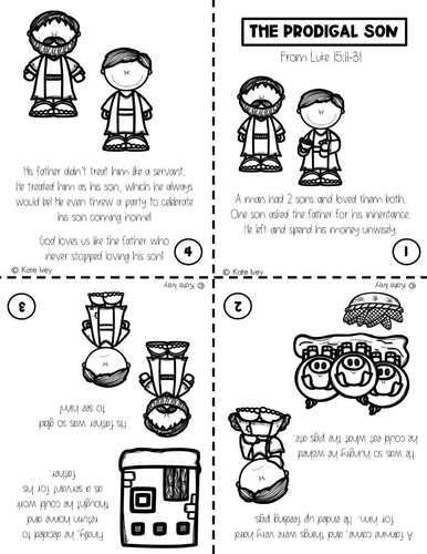 Prodigal Son | Foldable Book by Kate Ivey in the Middle | TPT