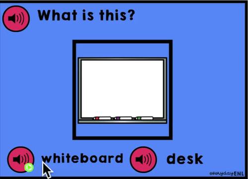 Digital CLASSROOM OBJECTS Vocabulary Boom Cards™ for ELL Newcomers Deck ...