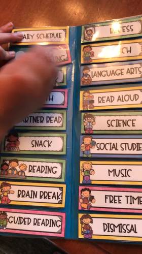 Daily Schedule Cards - Watercolor by Forever In Third Grade | TPT