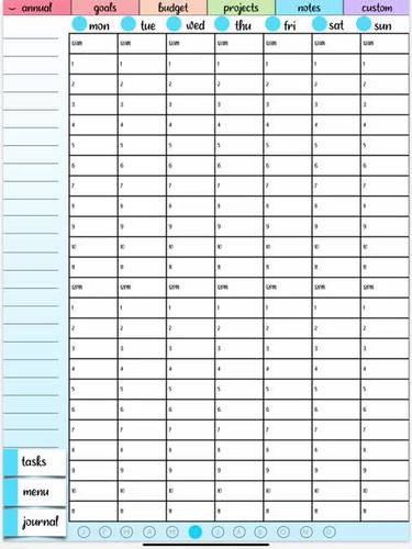 Hyperlinked Time Blocking Planner DIGITAL GoodNotes, Notability, Weekly ...