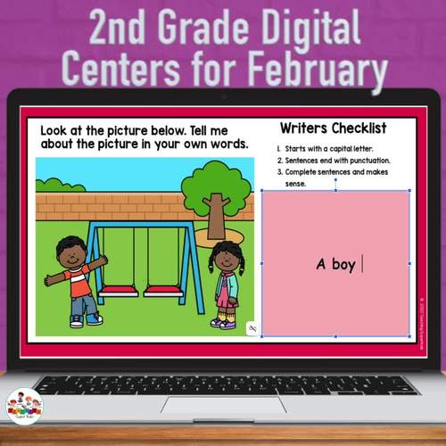 2nd Grade Digital Learning Activities February by Teaching Superkids