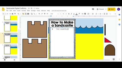 End of Year Craft | Google Classroom™ | Writing Prompts in Google Slides™
