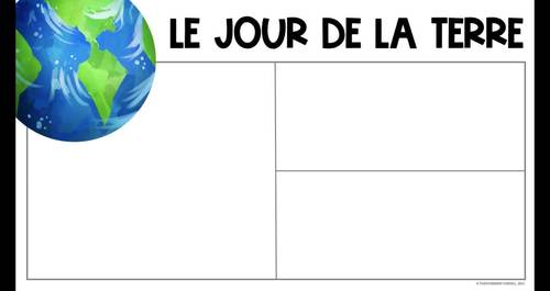 French Earth Day Themed Google Slides Template | Distance Learning