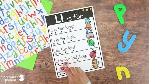 Alphabet Letters & Beginning Sounds Practice Review Activities, Games ...
