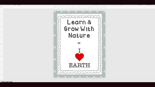 I Love Earth PreK, Kindergarten, Homeschool GOOGLE SLIDES™/EASEL ADDED ...