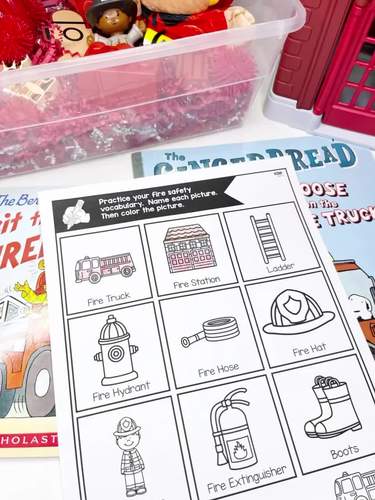 Preschool Speech Therapy Fire Safety Language Unit Printable Activities