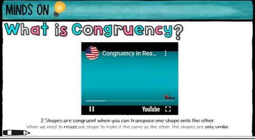 Grade 5 Geometry NEW Ontario Math DIGITAL Google Slides Congruent Shapes