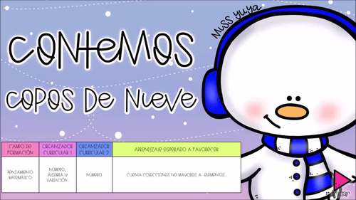 Contemos copos de nieve 1-10 Interactive Game in Spanish | TPT
