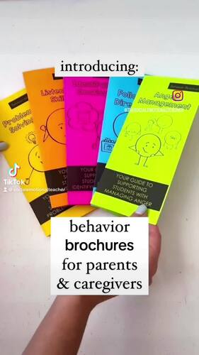 Behavior Support Brochures for Parents and Teachers | TPT