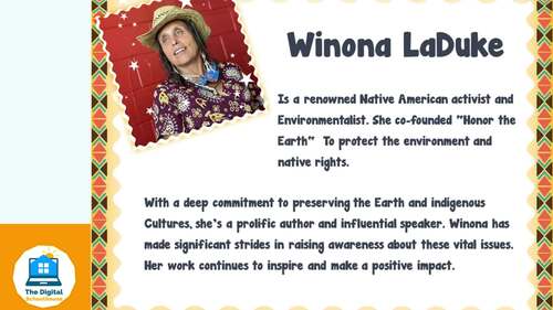 Native American Heritage Month Biography Bulletin Board Set, 'Editable