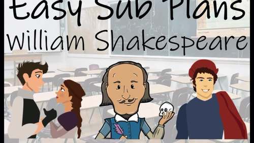 Emergency Sub Plans | William Shakespeare Bundle | 5th Grade & 6th Grade