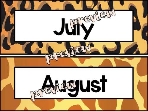 Editable Jungle Safari Classroom Calendar Set for Pocket Chart Flip ...