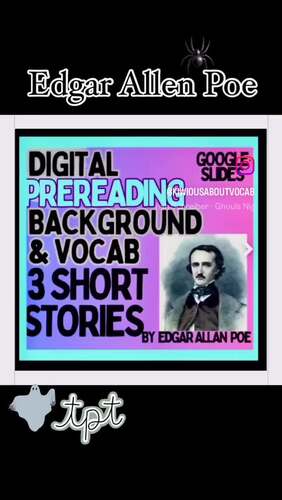 Tell-Tale Heart, The Raven-By E. A. Poe-Vocab & Intro Lessons-Google ...