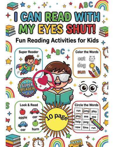 I Can Read With My Eyes Shut | Beginning Readers Worksheets ...