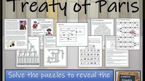 Treaty of Paris Escape Room Activity by Creative Primary Literacy