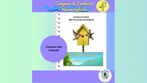 California Bird Study: Male vs. Female Hummingbirds by Ms Koven with Class