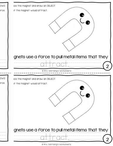 MAGIC OF MAGNETS Activities - KINDER SCIENCE by Mrs Wernsings Worksheets