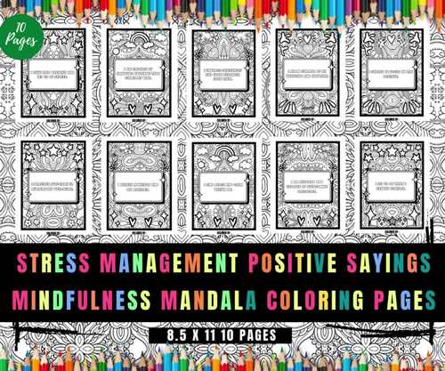 Stress Management Activities, Positive Affirmations & Mindset Growth ...