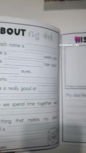 Father's Day Foldable Booklet by The English Labo | TPT