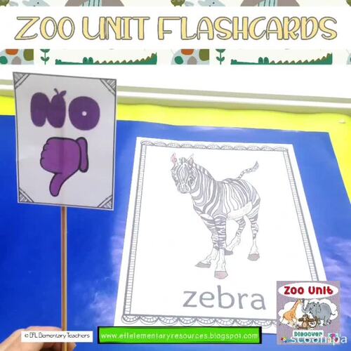 Zoo Animals Unit for English Language Learners-Discover | TPT