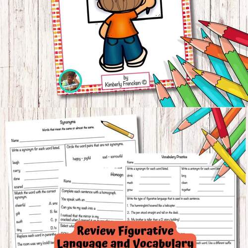 ELA Activities After Winter Break: Vocabulary, Figurative Language ...