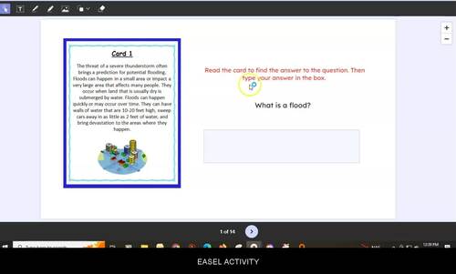 Natural Disasters Floods Scavenger Hunt with Easel Option by CarolJ ...