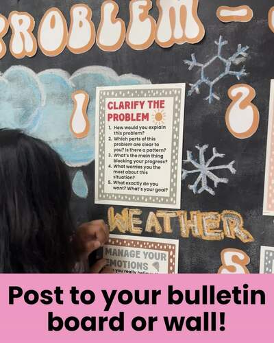 Growth Mindset Problem-Solving Posters - Boho Bulletin Board ...