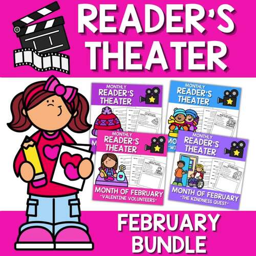 February Readers Theater Activities Bundle | Reading Fluency Skits Play ...
