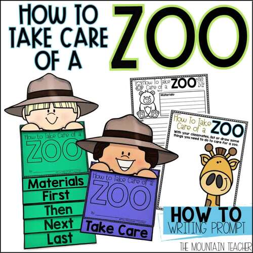 How To Take Care of a Zoo Writing Prompt and Zookeeper Craft for ...