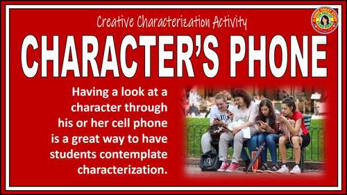 Macbeth Creative Characterization Activity "What's on the Character's ...