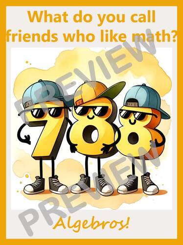 Math Pun Posters Bundle | 24 Funny Classroom Jokes & Bulletin Board Decor