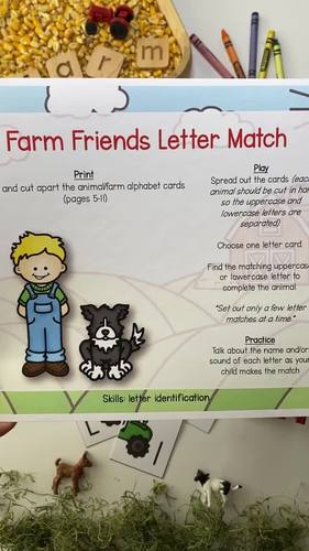 Fun on the Farm: Preschool Literacy and Math Print & Play by Echo and ...