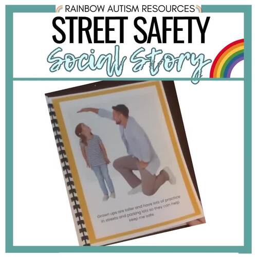 Road Safety Learning to Cross the Street Safely Social Story with Worksheet