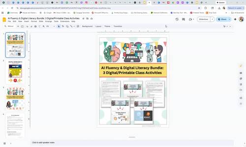 AI Fluency & Digital Literacy BUNDLE: 3 Videos, Slides, & Printable ...