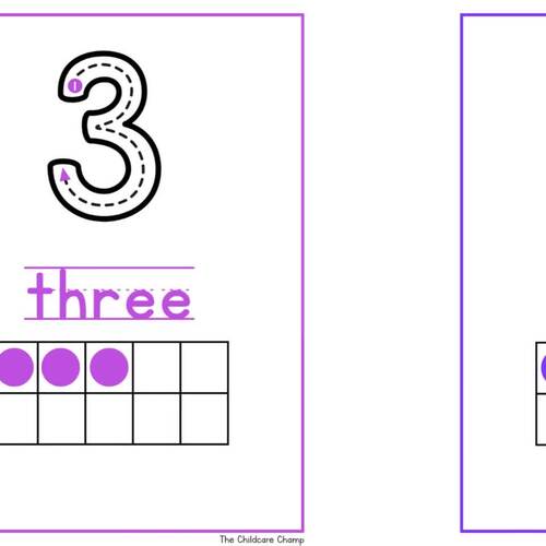 Bright Ten Frame Number Posters (0–20) | Daycare, Preschool, PreK-5th