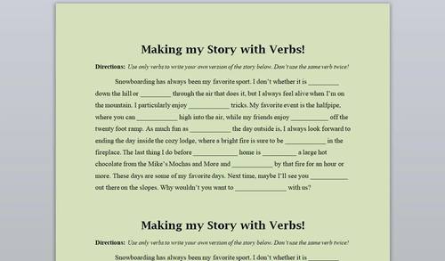 Using Verbs, Adjectives & Prepositions in Writing BUNDLE - Fun fill-in ...