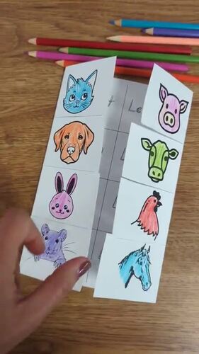 French Animals New Lesson Beginners Worksheet Printable Animaux en ...