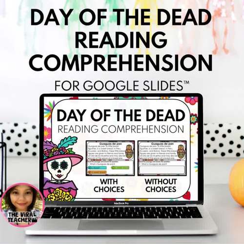 Día de los Muertos Activities Reading Comprehension Passages Google Slides™