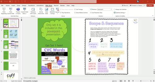 Editable Blend Flashcards | Science of Reading Aligned PowerPoint ...