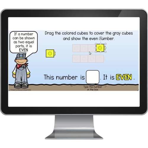 Even and Odd Numbers Activity | Digital Center for SEESAW | TPT