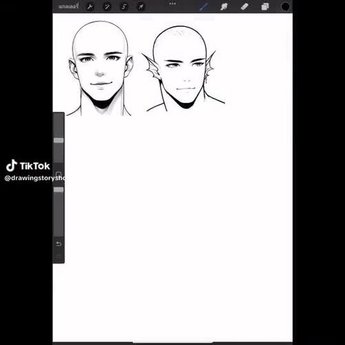 255 Base Procreate male head stamps, Male head stamps ,Male face