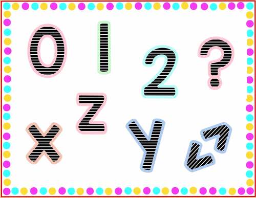 Printable Boho Bulletin Board Letters, Editable Bright Alphabet Letters