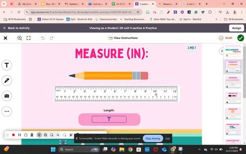 2nd Grade Measurement Digital Practice by Miranda Hoben | TPT