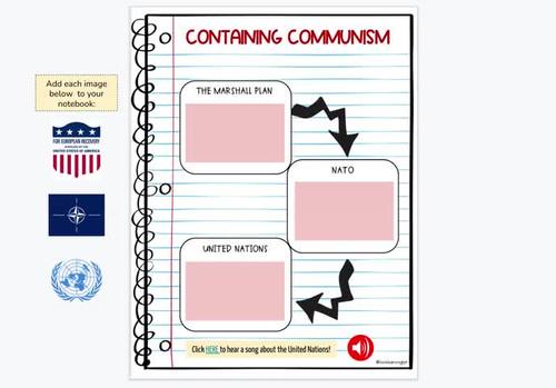 Cold War Digital Interactive Notebook for use with Google Slides™