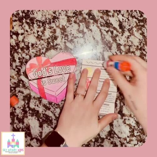 God’s Love Valentine's Day Foldable Craft | Christian Activity for Kids ...