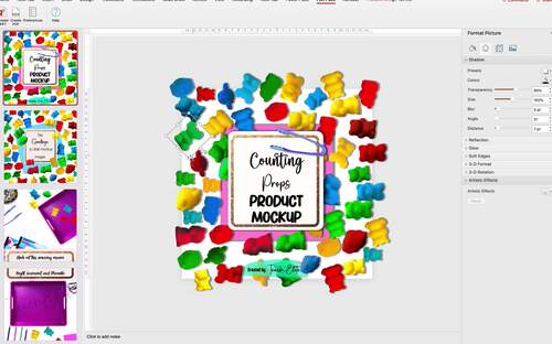 Counting Props Mock-up png images by Teach Elite | TPT