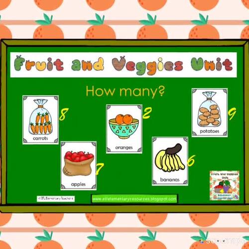 Fruit and Vegetables level 1 for Elementary ELLS-Discover | TPT