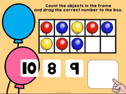 Counting Ten Frames 1 to 10 Google Slides™ Activity by Tech Teacher Pto3